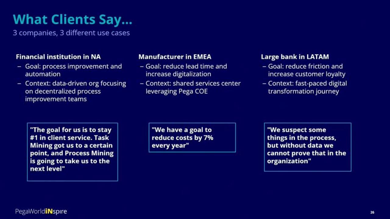 PegaWorld iNspire 2023: Pega Process Mining 101: Continuously Improve ...