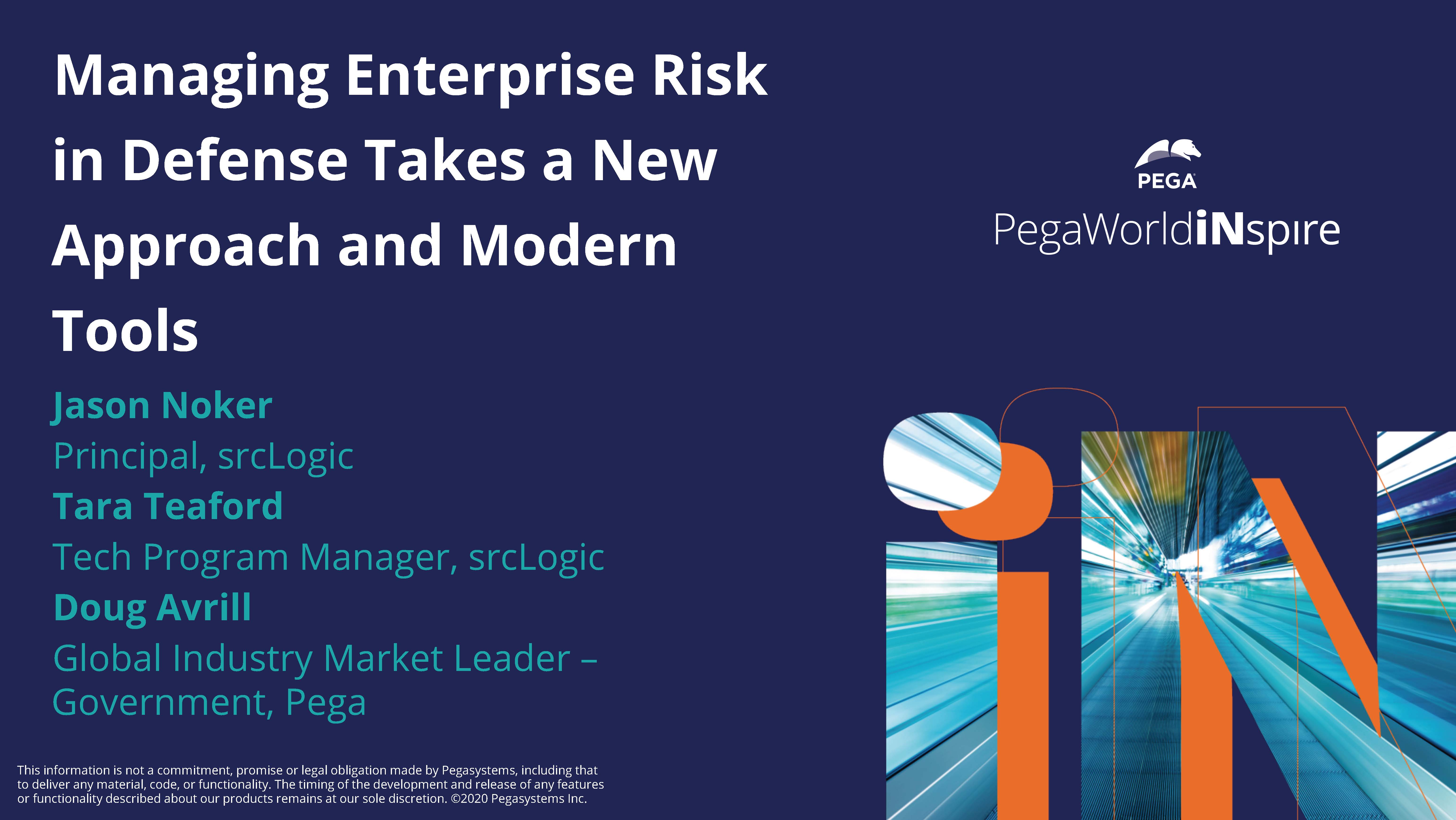 Managing enterprise risk in defense takes a new approach and modern ...