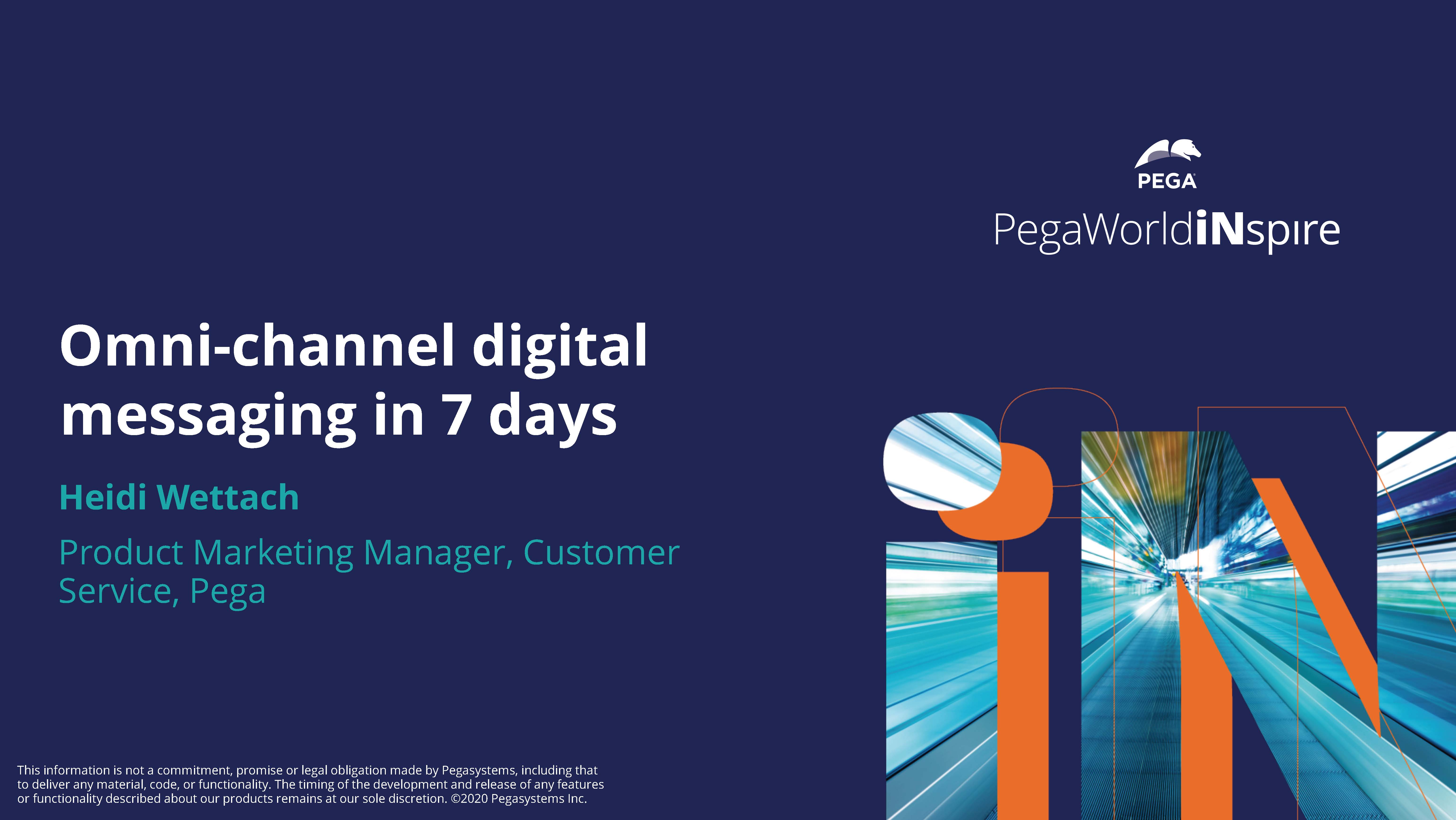 PegaWorld iNspire 2020: Omni-Channel Digital Messaging in 7 Days (Video ...