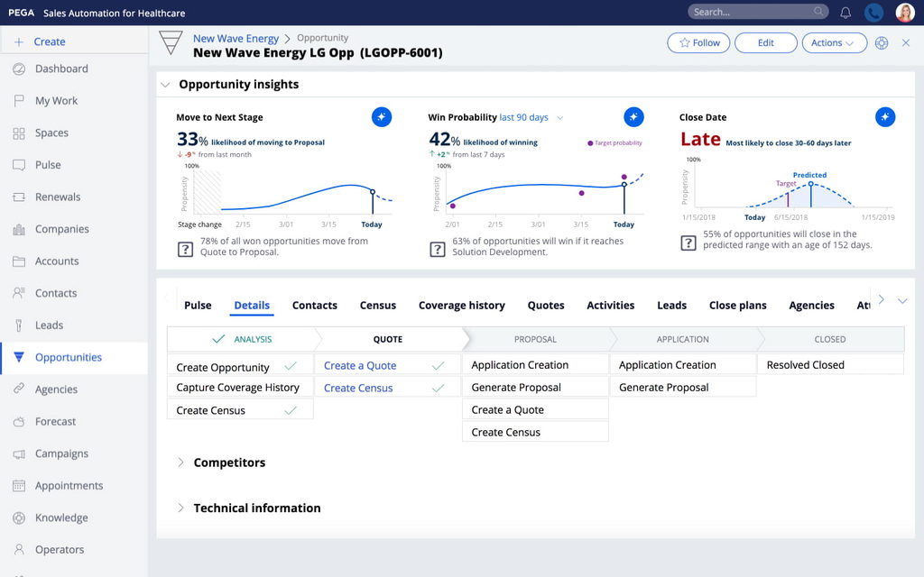 Healthcare Process Automation for Sales | Pega
