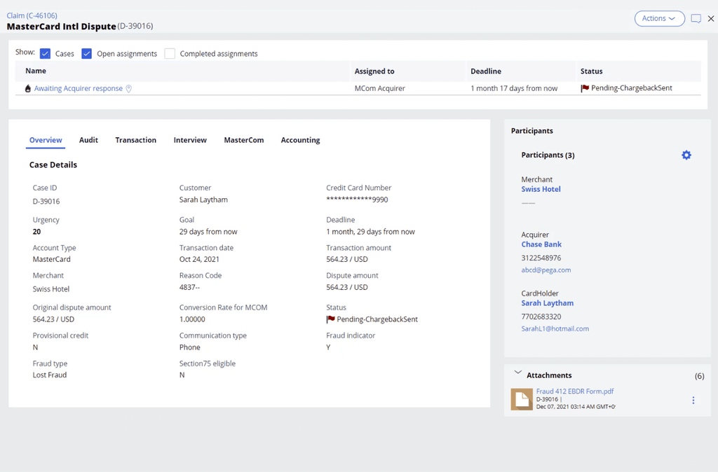 Streamline claims with dispute management software | Pega