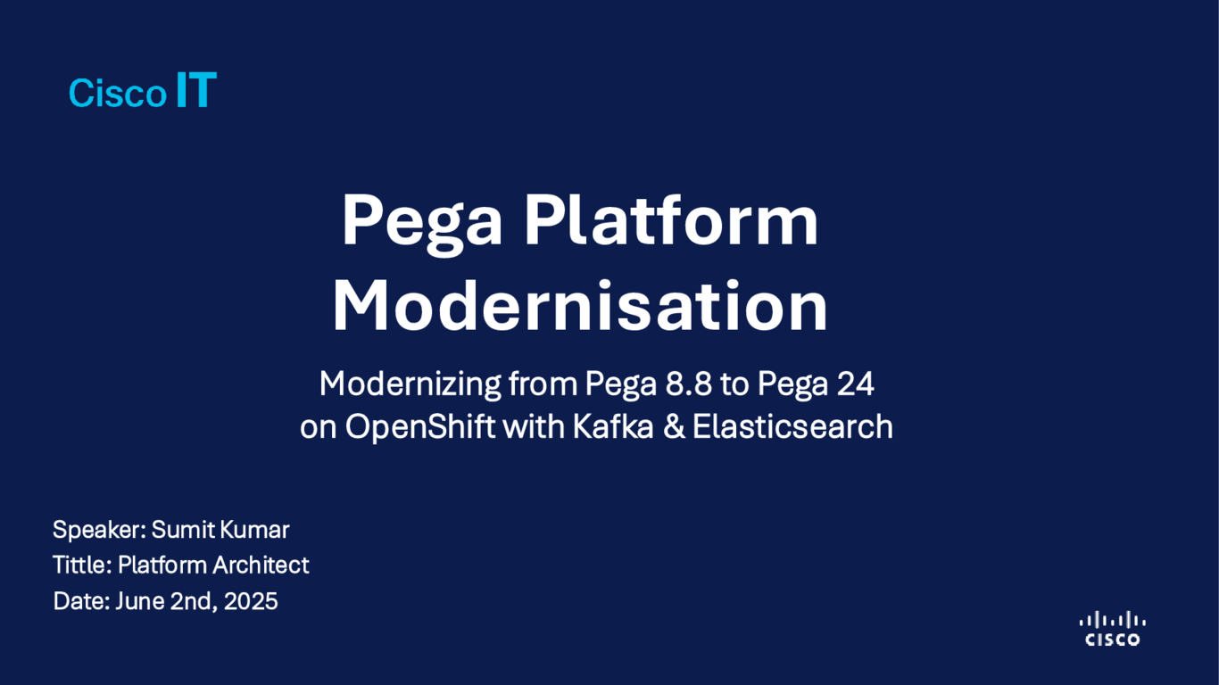 PegaWorld 2025: Pega Platform Modernisation (Presentation) | Pega