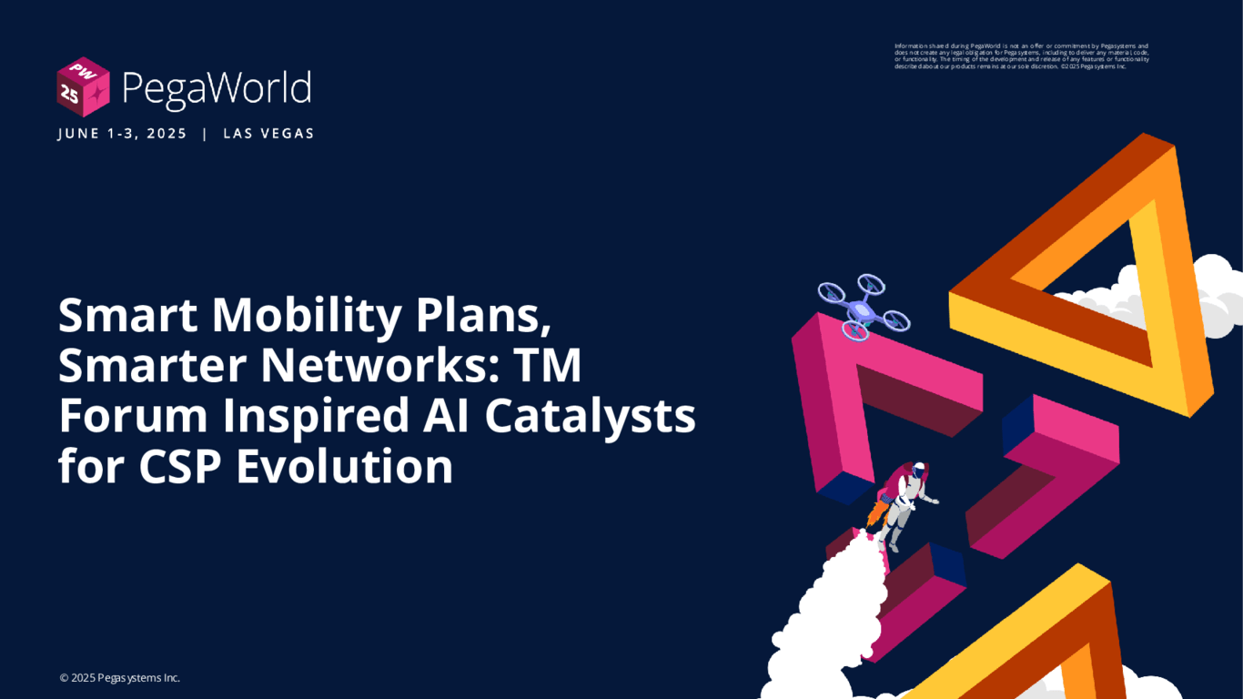 PegaWorld 2025: Smart Mobility Plans, Smarter Networks: TM Forum ...