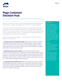 Better outcomes with Pega Customer Decision Hub | Pega