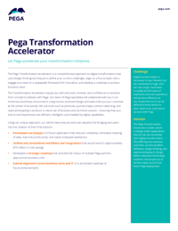 Transformation Accelerator - Data Sheet | Pega