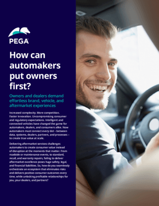 How automakers can put owners first - for real | Pega