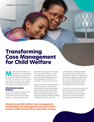 Transforming Case Management for Child Welfare | Pega