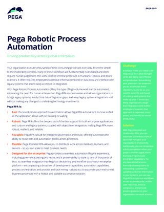 The power of robotic process automation (RPA) | Pega