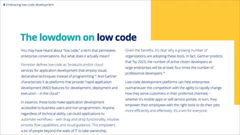 Get the lowdown on low code | Pega
