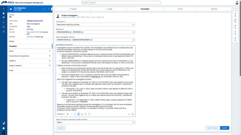 Intelligent case management solutions for financial crimes | Pega