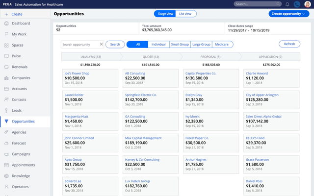 Pega Sales Automation for Insurance | Pega