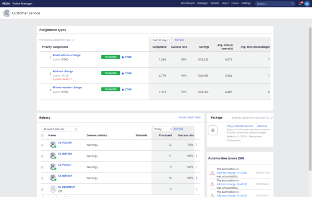 Robotic process automation (RPA) software | Pega