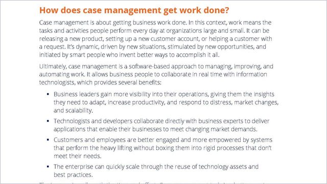 Case management best practices | Pega