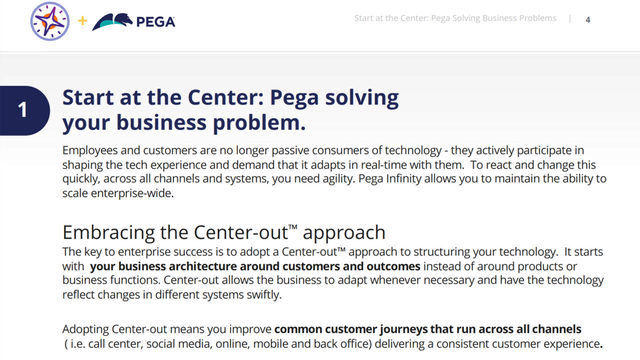 Pega Digital Transformation Playbook | Pega