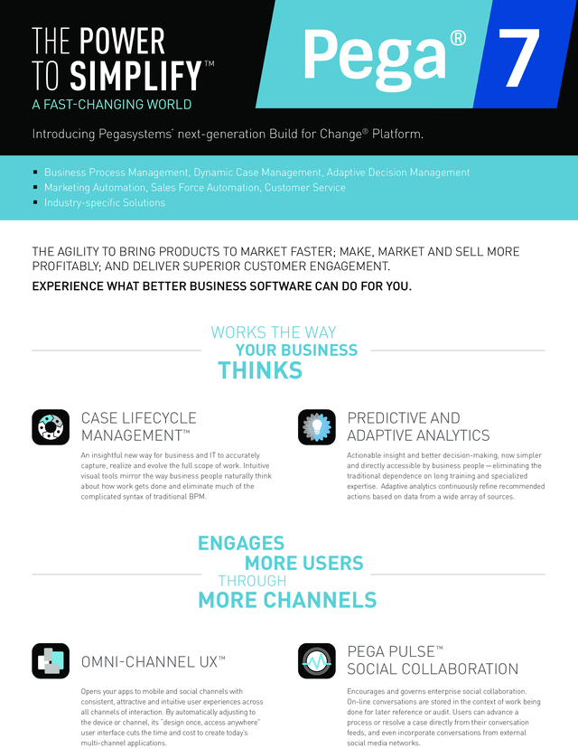 Pega 7 Launch Poster | Pega