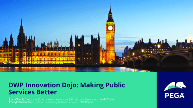 Customer Engagement Summit London 2019: DWP Innovation Dojo: Making ...