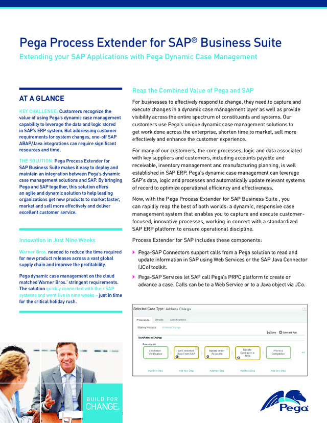 Pega Process Extender for SAP Business Suite | Pega