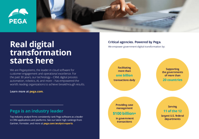 Pega For Government Fact Sheet | Pega