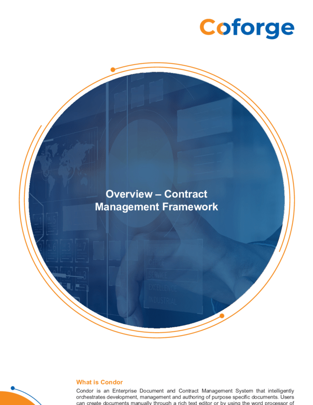 Contract Management Framework Overview | Pega