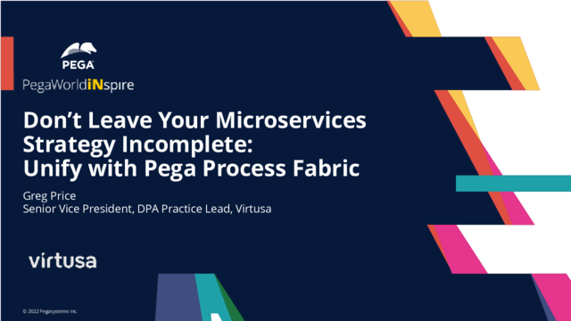 PegaWorld iNspire 2022: Don’t Leave Your Microservices Strategy ...